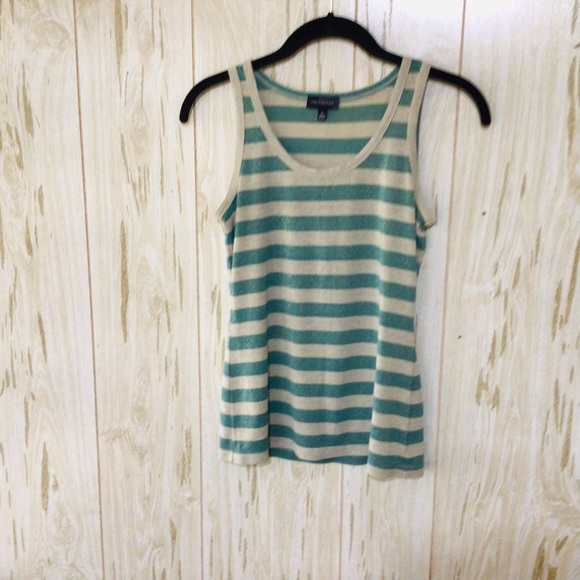 The Limited | Tops | The Limited Green Gold Metallic Striped Tank Top ...